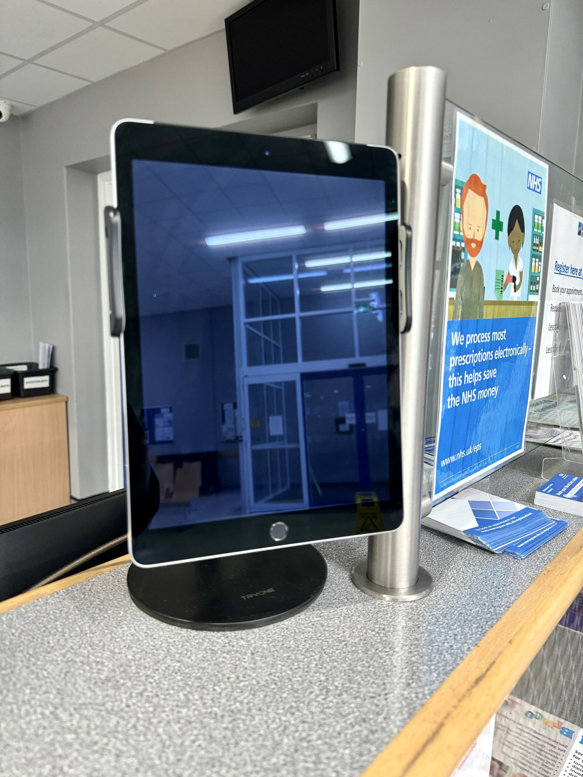 Reception iPads - Millbrook Medical Centre